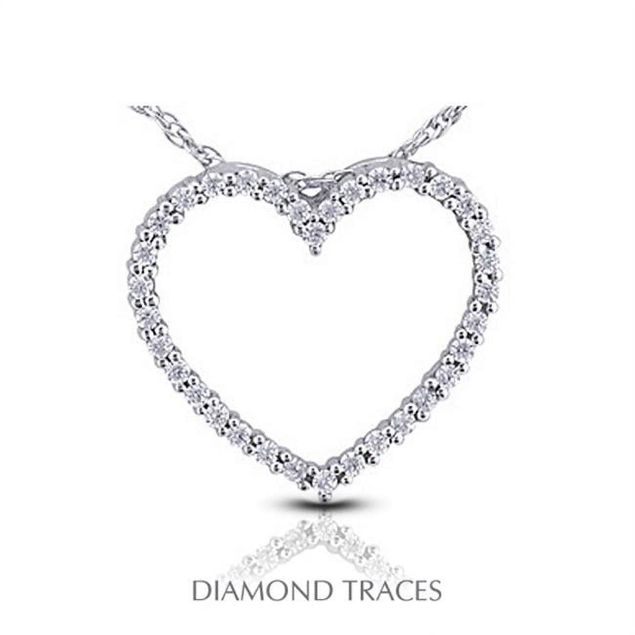 Diamond Traces 1.35 Carat Total Natural Diamonds 18K White Gold Prong ...