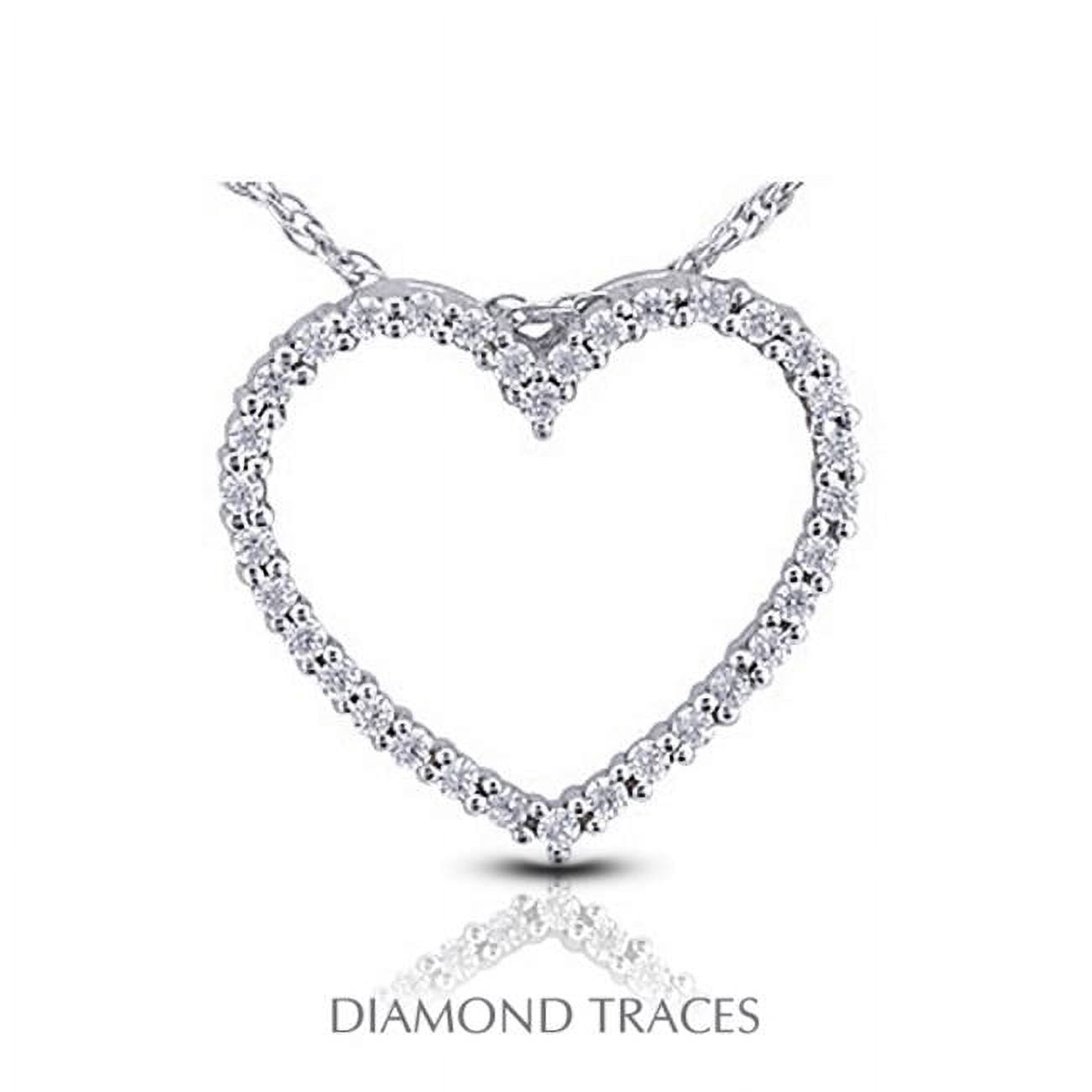 Diamond Traces 1.45 Carat Total Natural Diamonds 18K White Gold Prong ...