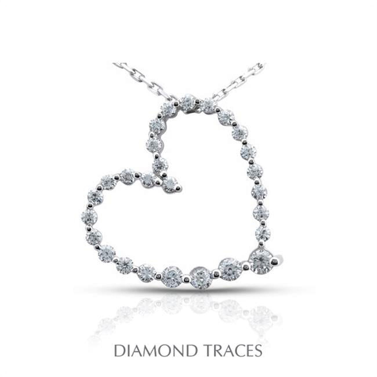 Diamond Traces 1.81 Carat Total Natural Diamonds 14K White Gold Prong ...