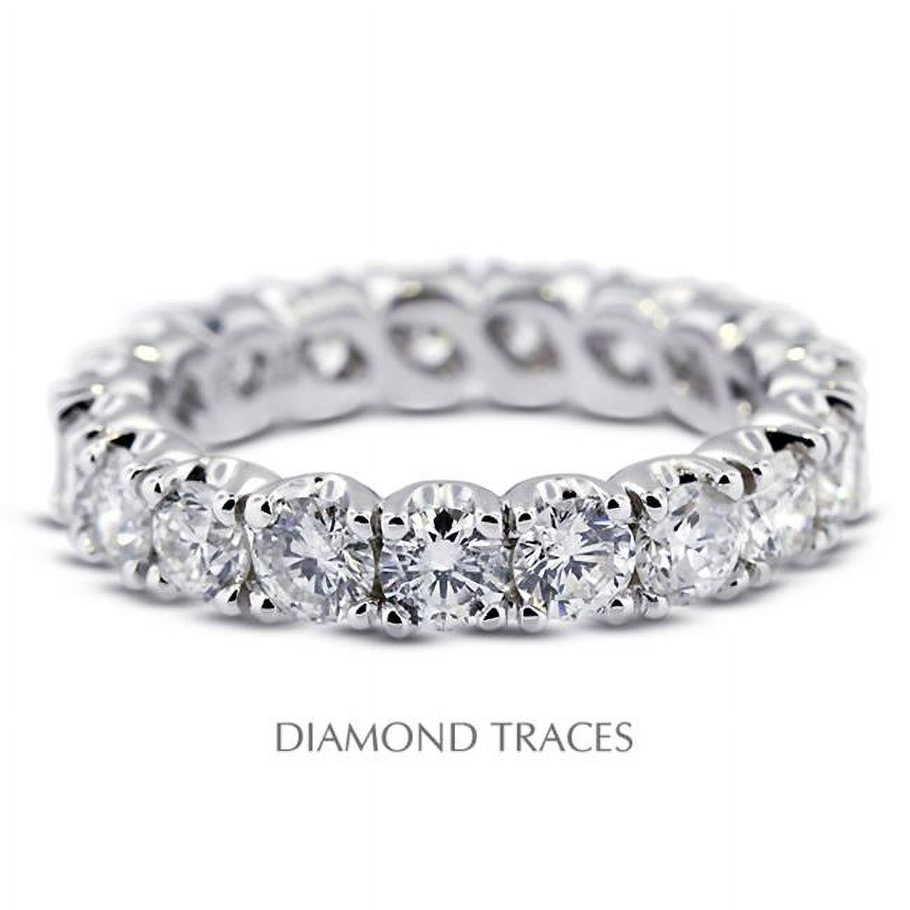 Diamond Traces 14K White Gold 4-Prong Setting 1.26 Carat Total Natural ...