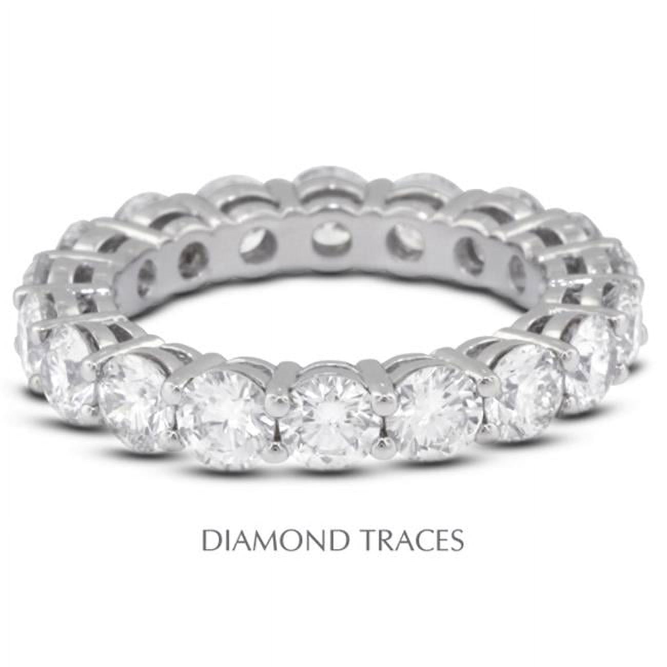 Diamond Traces 18K White Gold 4-Prong Setting 1.41 Carat Total Natural ...