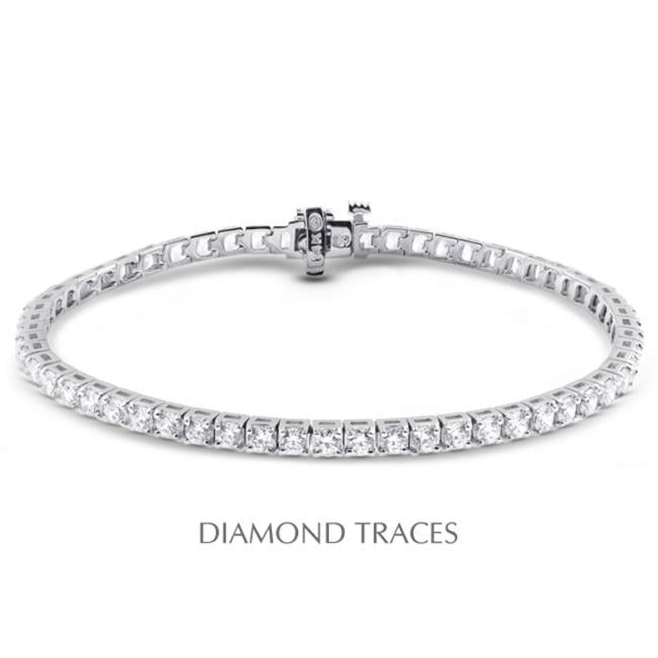 Diamond Traces D-SB854-400-2390 18K White Gold 4-Prong Setting- 4.00 ...