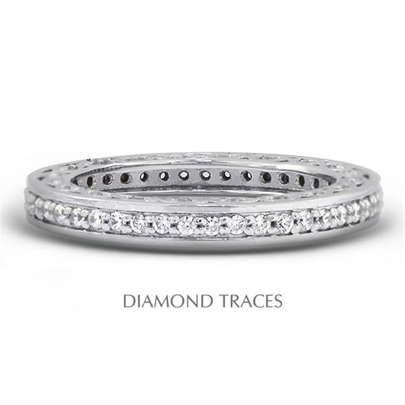 Diamond Traces 18K White Gold Pave Setting 0.61 Carat Total Natural ...
