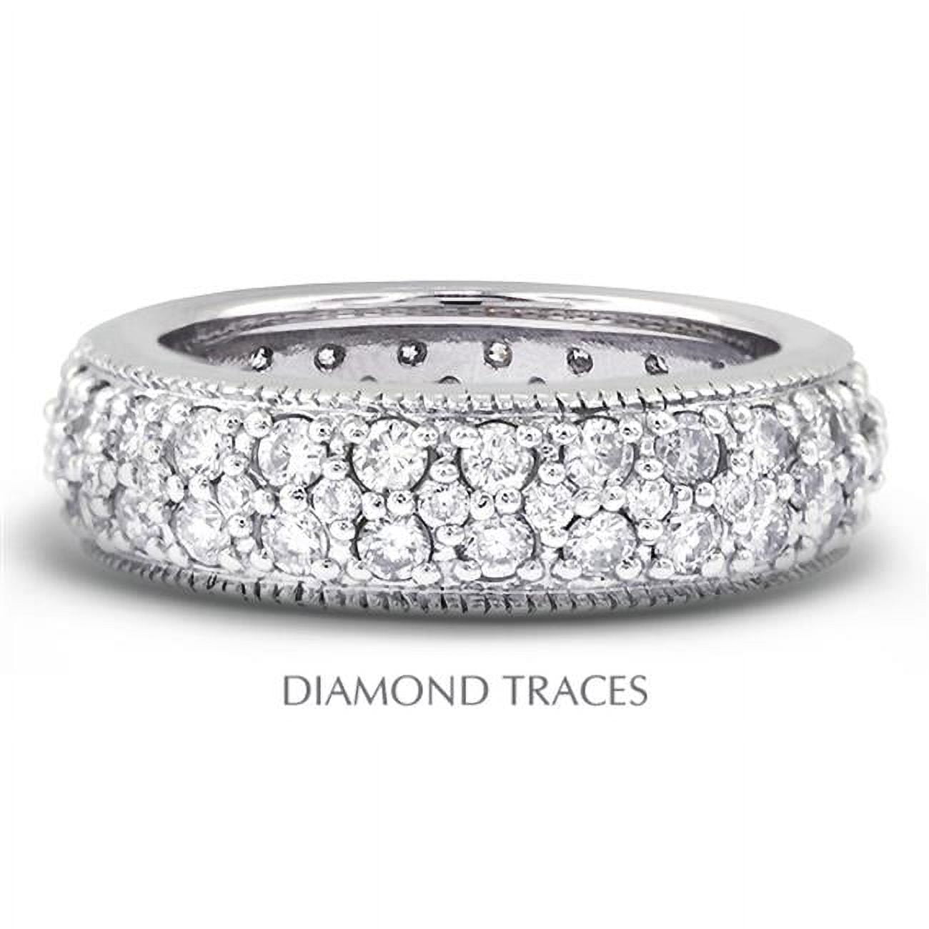 Diamond Traces 18K White Gold Pave Setting 1.76 Carat Total Natural ...