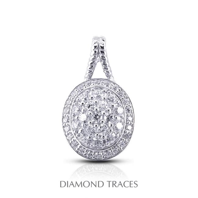Diamond Traces 2.01 Carat Total Natural Diamonds 14K White Gold Pave ...