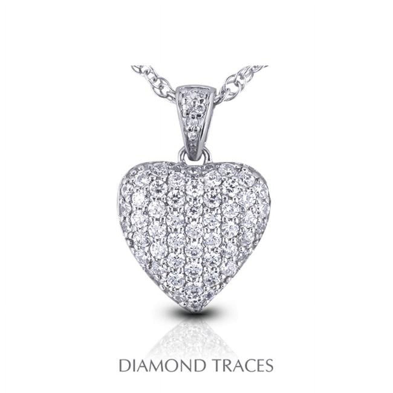 Diamond Traces 2.41 Carat Total Natural Diamonds 18K White Gold Pave ...