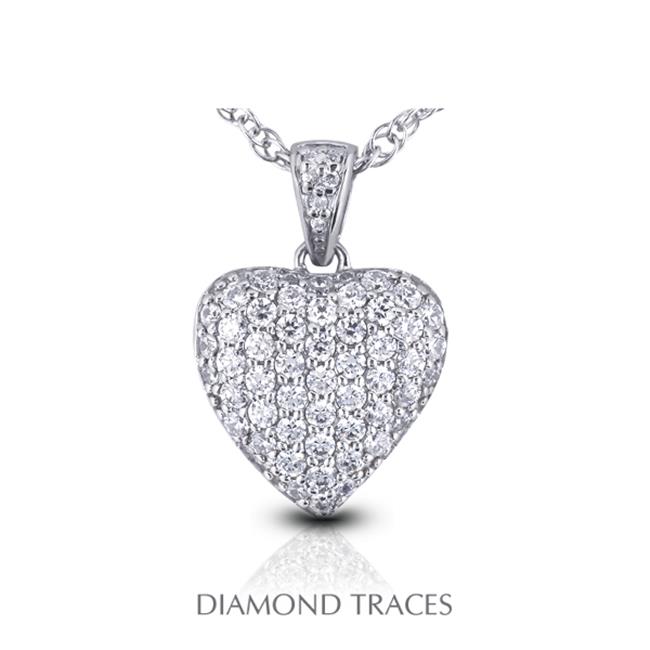 Diamond Traces 3.62 Carat Total Natural Diamonds 18K White Gold Pave ...