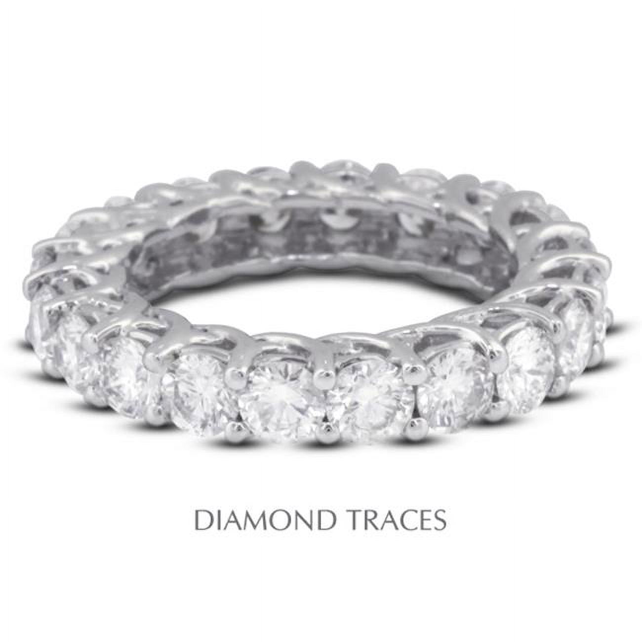 Diamond Traces Platinum 950 4-Prong Setting - 3.16 Carat Total Natural ...