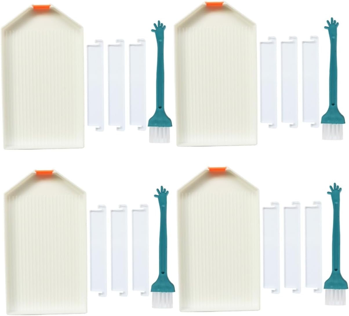 Diamond Tray 4 Sets Turning Disc Trays Bead Sorting Tray Diamond ...