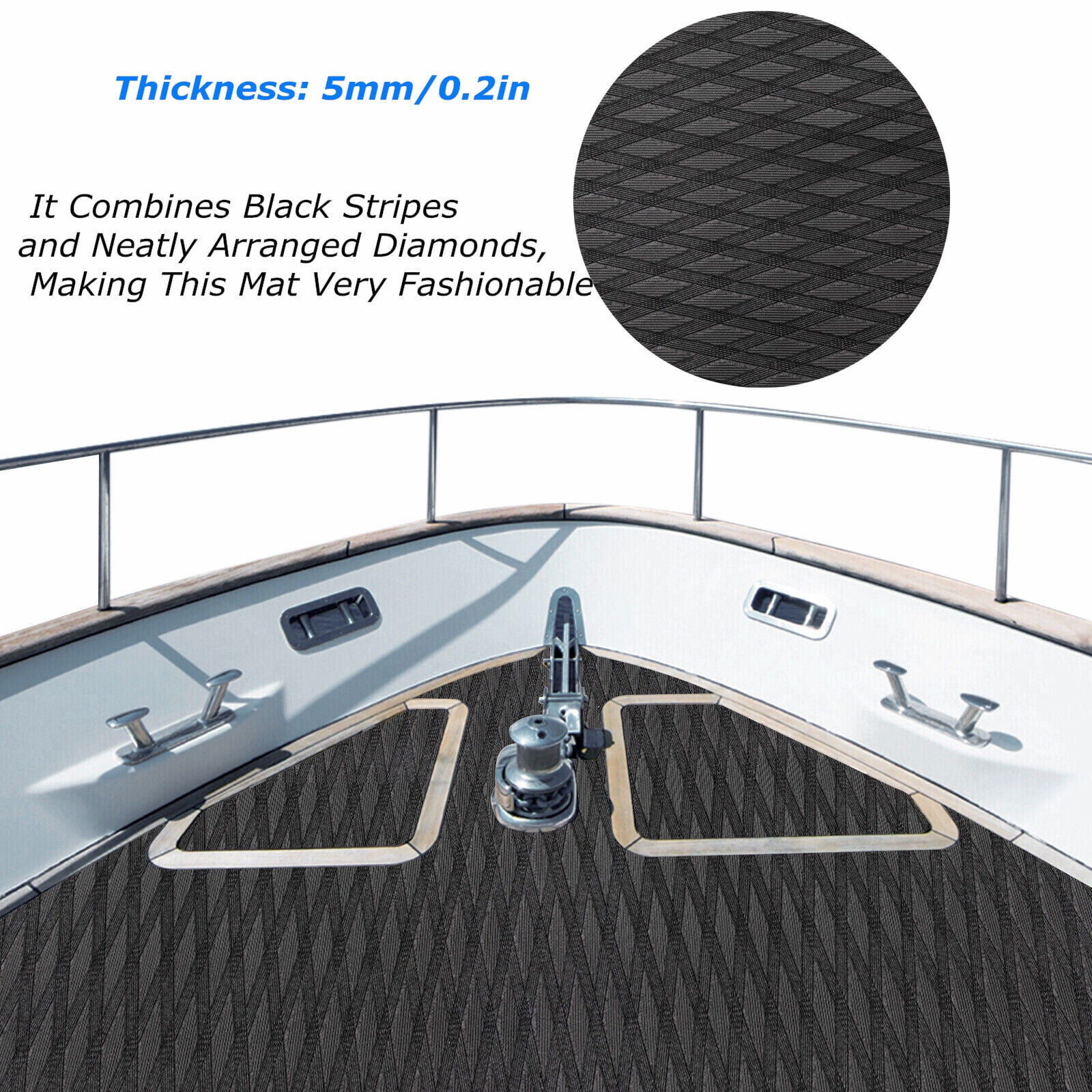 Diamond Type EVA Foam Boat Flooring Sheet Mat Nonslip Marine Sea ...