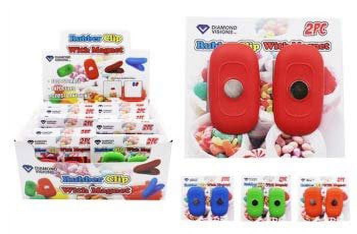 Diamond Visions 01-1940 Rubber Clip with Magnet in Assorted Colors 8 ...