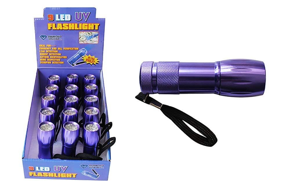 Diamond Visions 08-1338 9 LED UV Ultraviolet Flashlight 1 Flashlight ...