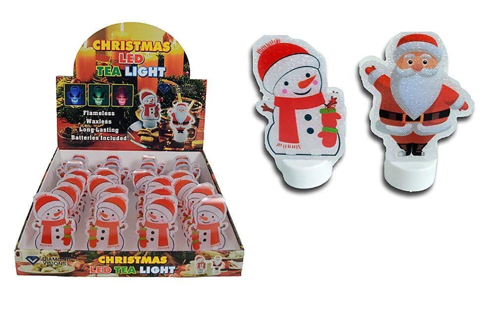 Diamond Visions 08-1351 LED Light Up Christmas Tea Lights MultiPack in ...