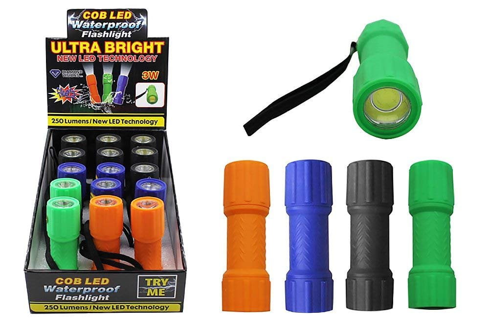 Diamond Visions 08-1713 COB LED Waterproof Flashlight in Assorted ...