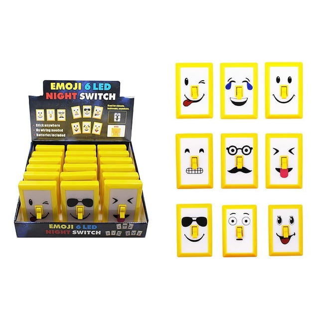 Diamond Visions 08-1807 LED Emoji Face Portable Light Switch in ...