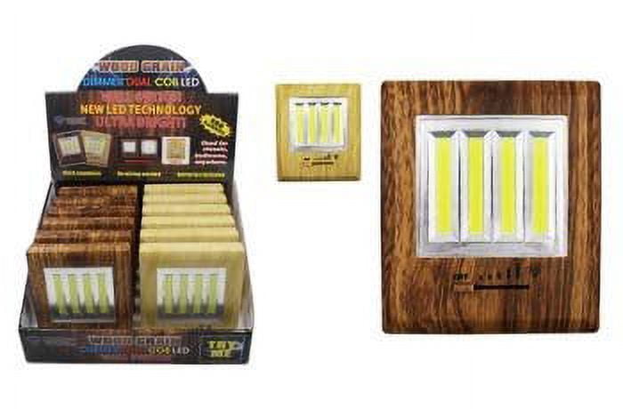 Diamond Visions 08-1875 Wood Grain Dimmer Dual COB LED Wall Switch ...