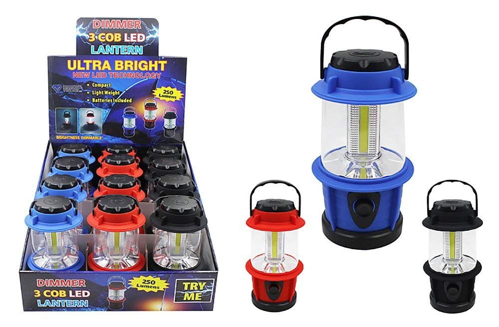 Diamond Visions 08-1917 3-COB LED Dimmable Lantern in Assorted Colors ...