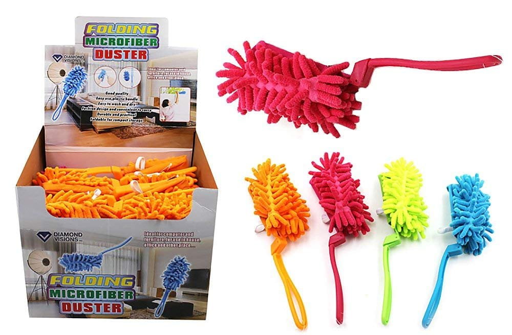 Diamond Visions 11-1595 Folding Microfiber Duster MultiPack in Assorted ...