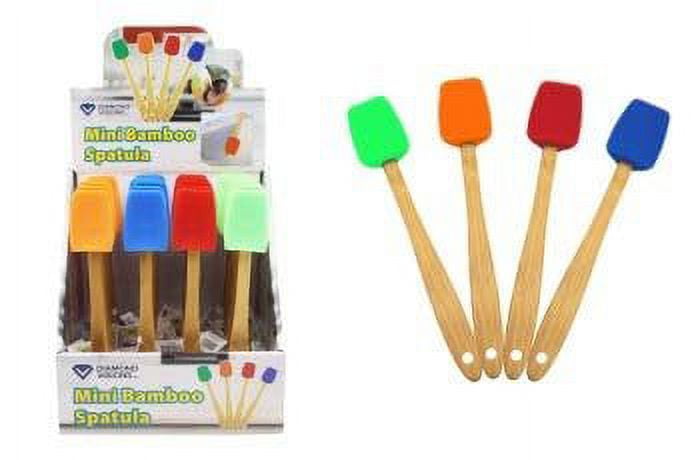 Diamond Visions 11-2080 Mini Silicone Spatula with Bamboo Handle in ...