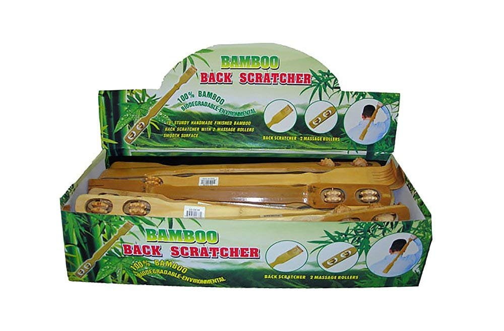 Diamond Visions 22-0638 Bamboo Back Scratcher with Mini Massager ...