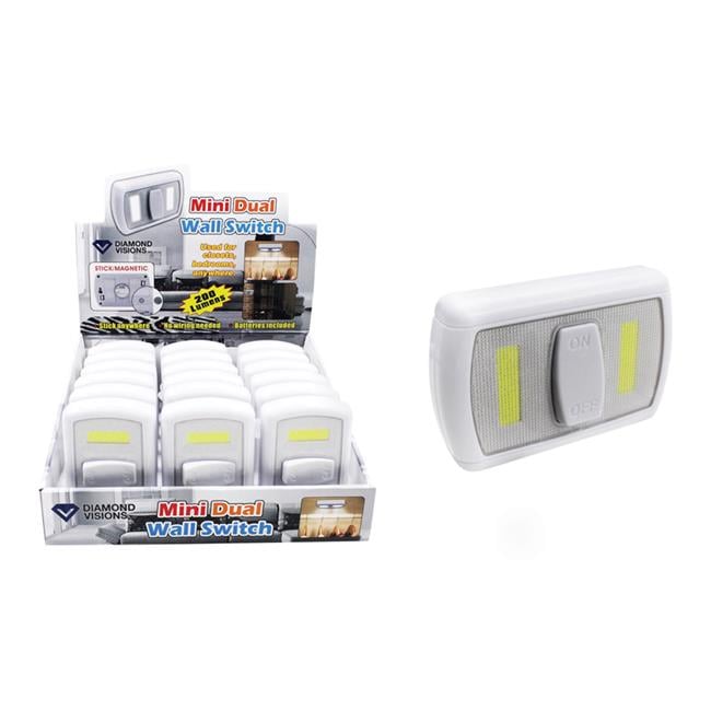 Diamond Visions 9017039 Manual Battery Powered Mini COB LED Night Light ...