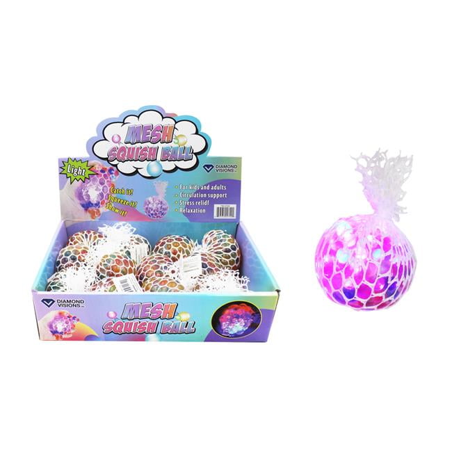 Diamond Visions Inc Lighted Mesh Squish Ball 1 pk - Walmart.com