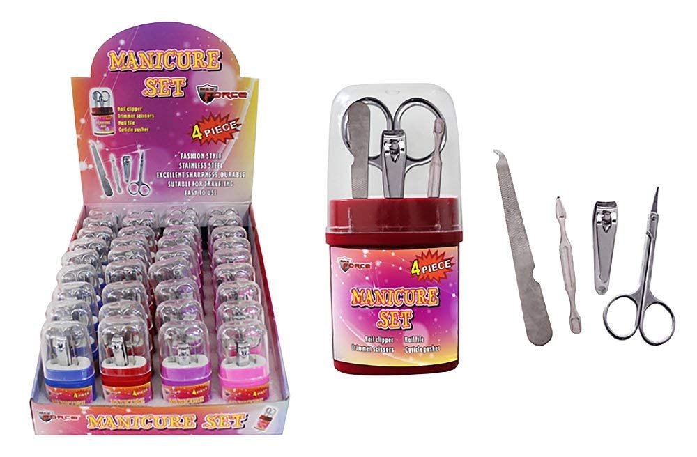 Diamond Visions Max Force 11-1209 4 Piece Travel Manicure Set Bundle in ...