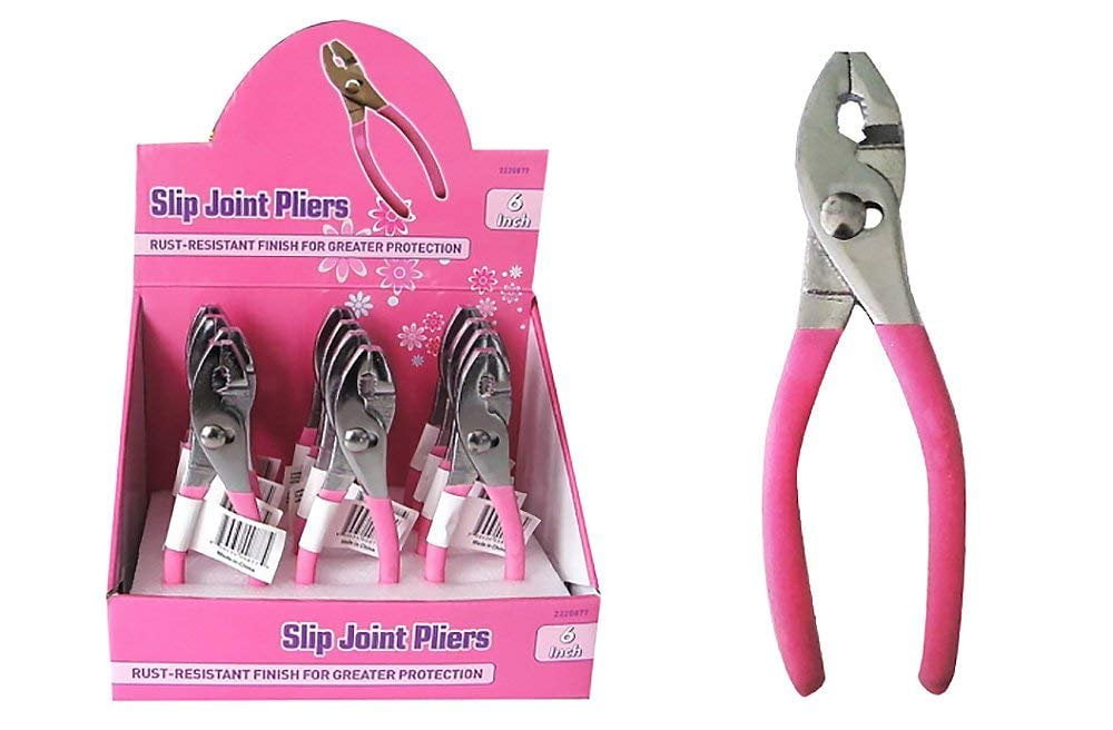 Diamond Visions Max Force 2220877 Pink Slip Joint Pliers 6 Inch ...