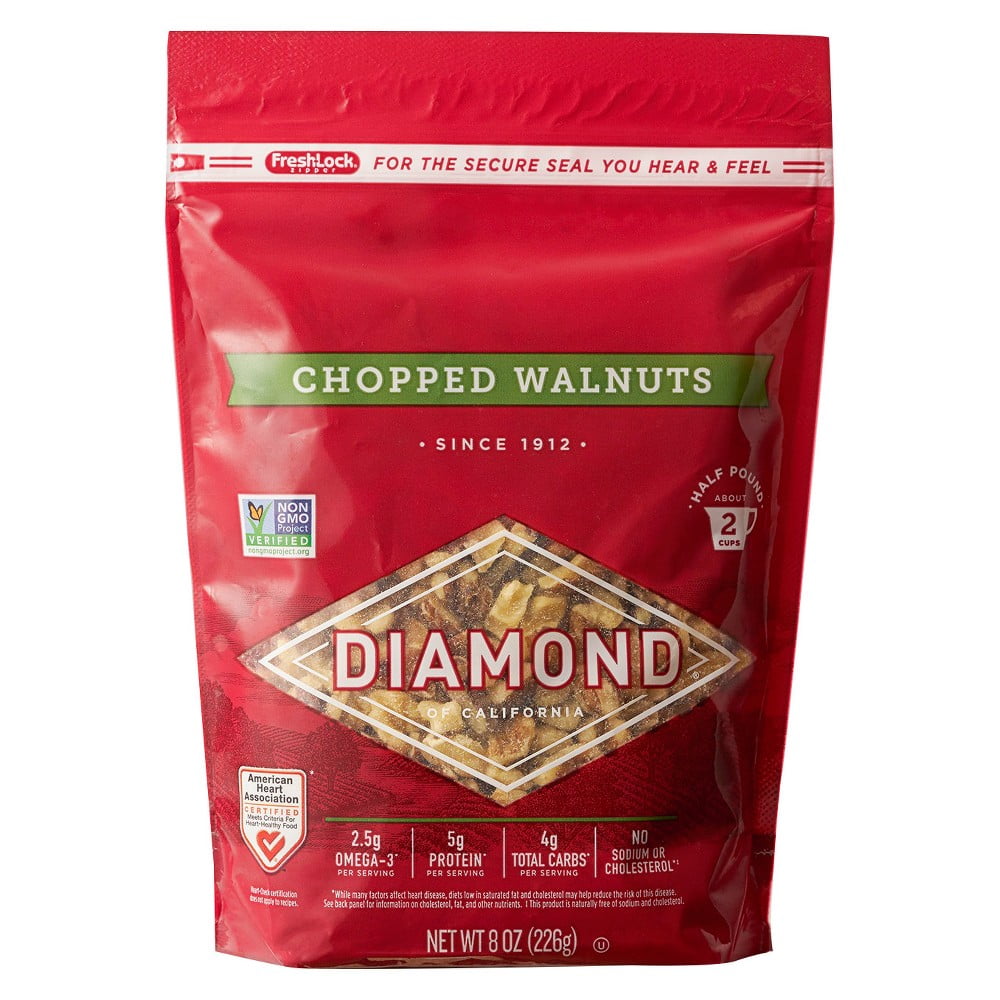 Diamond Walnut Chopped (Pack of 3) - Walmart.com