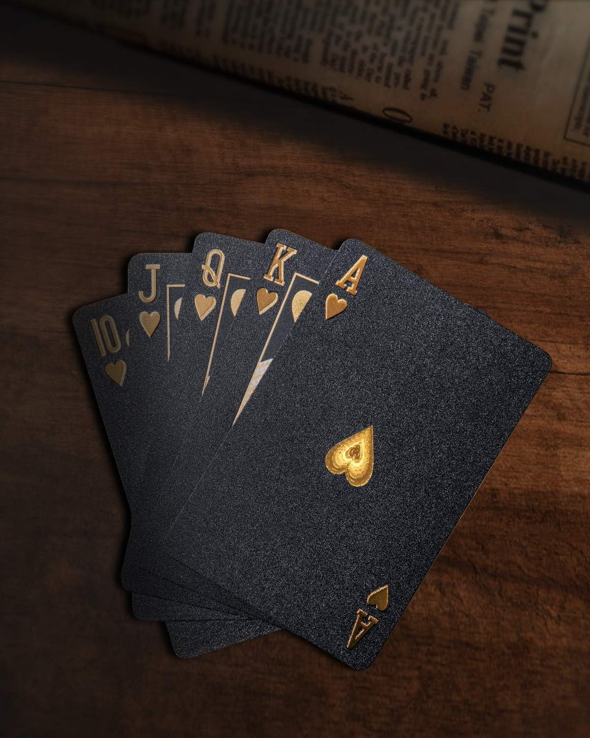 Diamond Waterproof Black Playing Cards, Poker Cards, HD, Deck of Cards ...