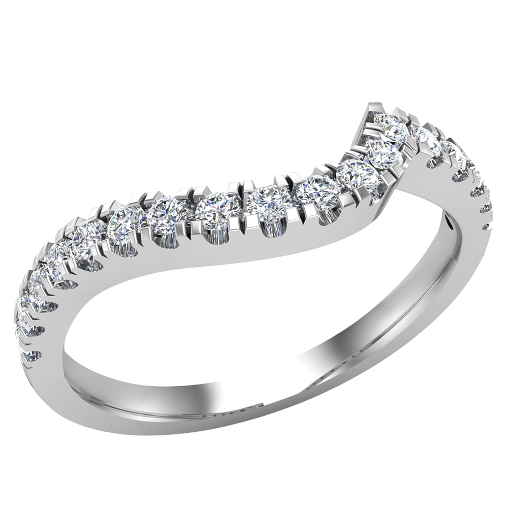 Diamond Wedding Band Matching to Ocean Wave Intertwined Engagement Ring ...