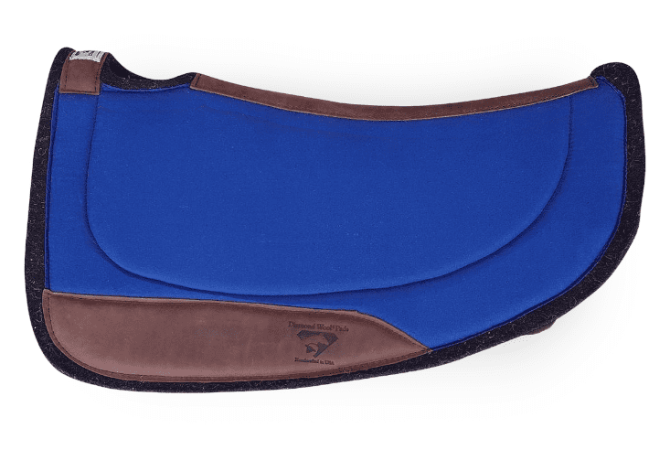 Diamond Wool Contoured Felt Ranch Western Saddle Pad 30x30 Round 1/2 ...
