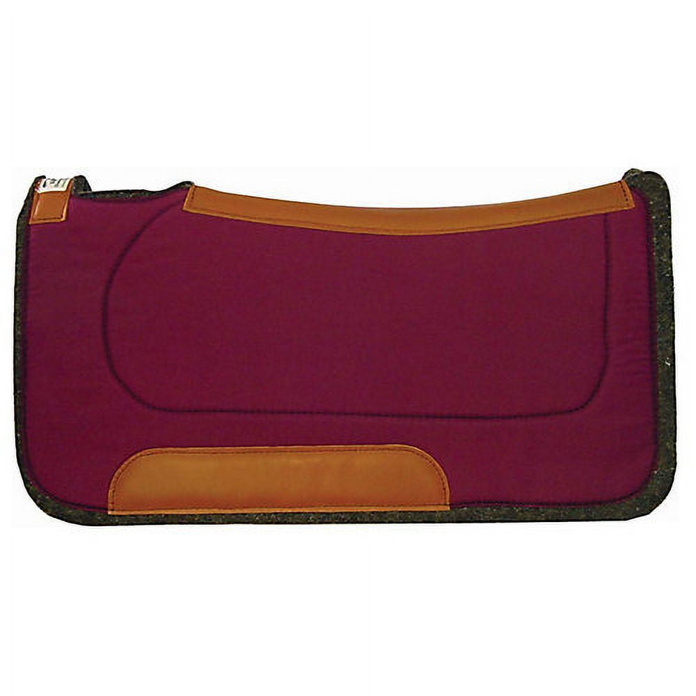 Diamond Wool Contoured Ranch Pad 32X32 Burgundy - Walmart.com