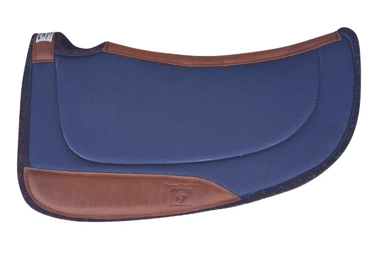 Diamond Wool Round Contoured Ranch Western Saddle Pad Size 30x30, 1 ...
