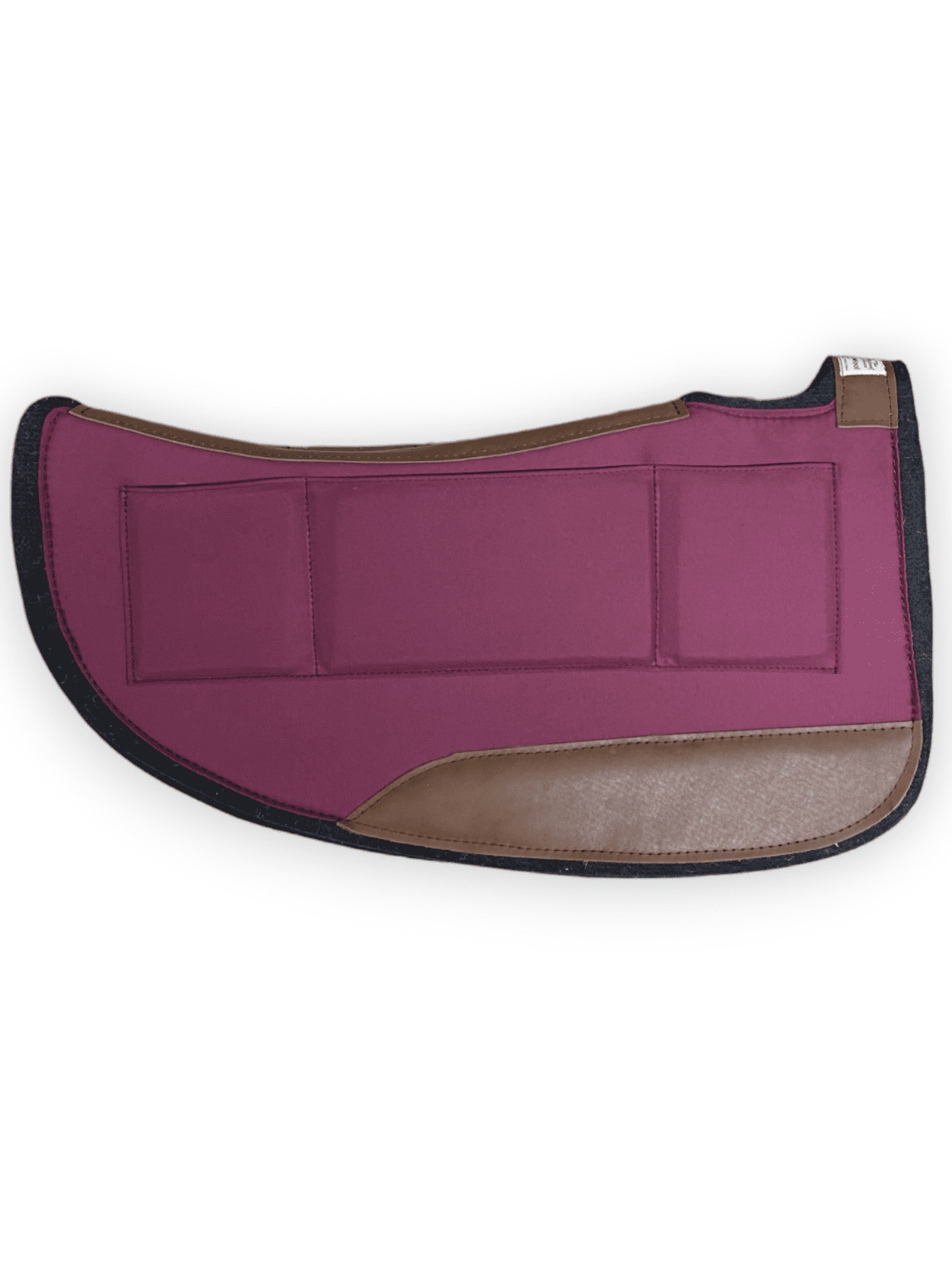 Diamond Wool Round Shim Saddle Pad 30x30 1 inch, Burgundy - Walmart.com