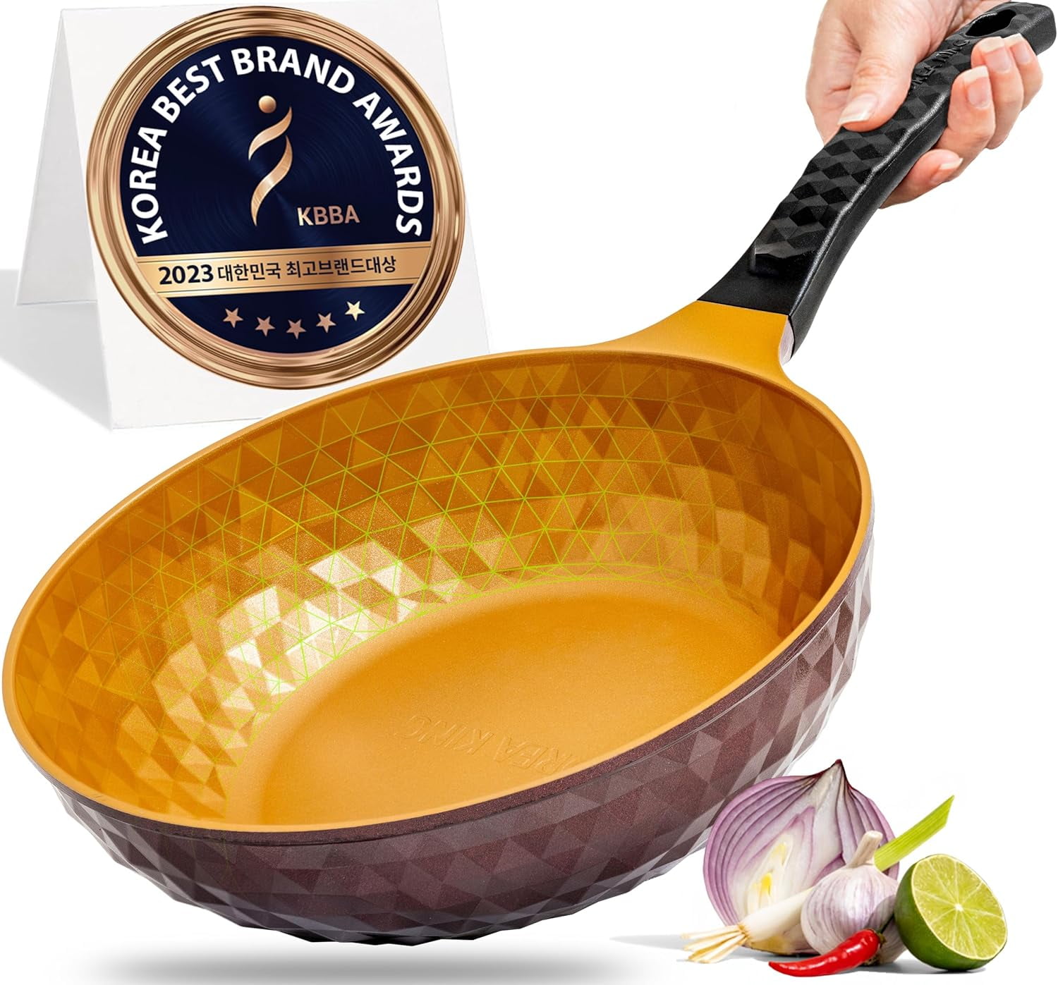 Diamond X Premium Non Stick Wok Pan - 11" Large Flat Bottom Chinese Wok ...