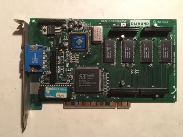 Diamond multimedia stealth 64 vram pci v3.0 rev c7 fcc# ftupci968524 s3 vision 968 - Walmart.com