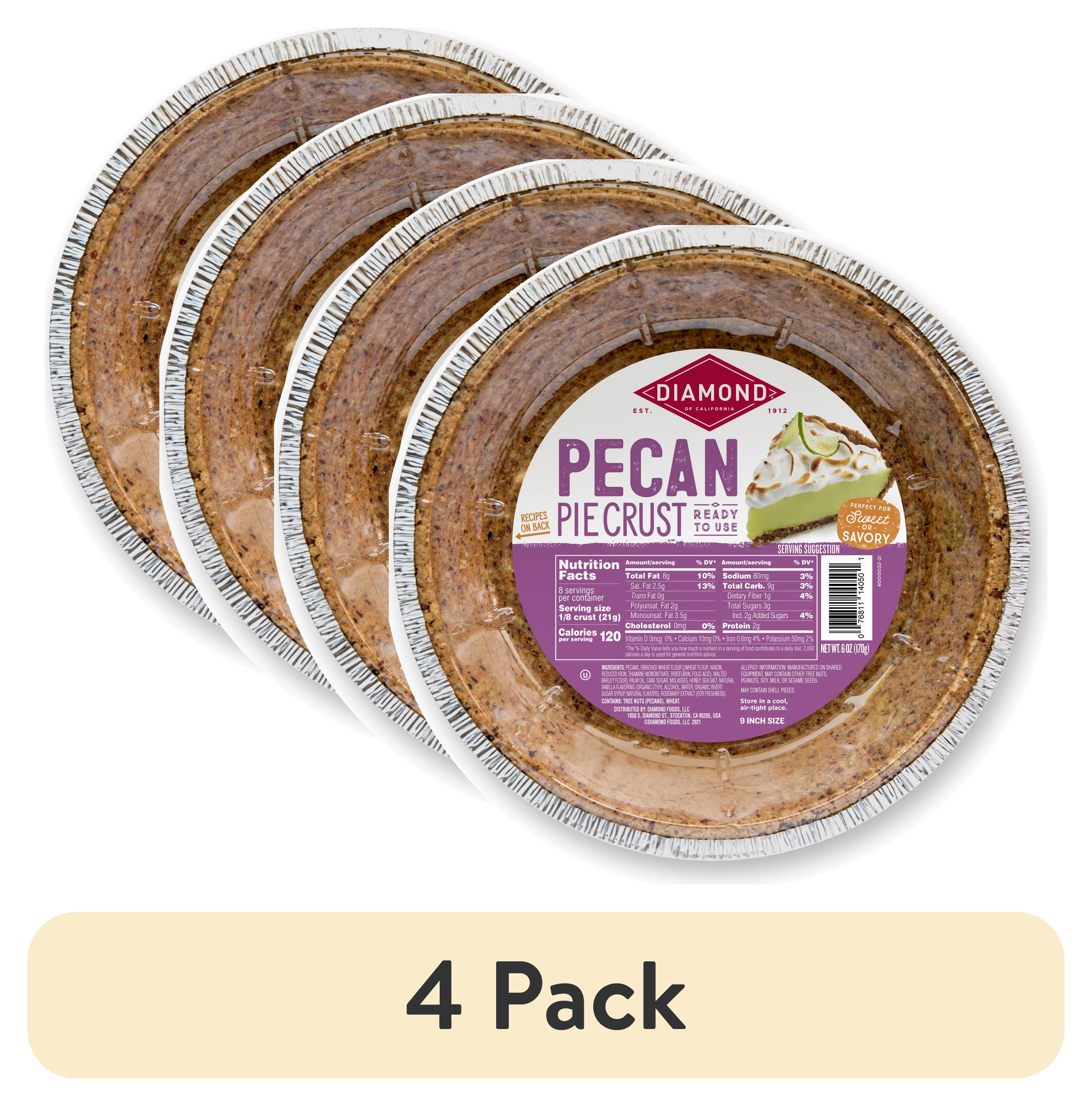 4 Pack Diamond Of California Whole Pecan Pie Crust Ready To Use 6 Oz