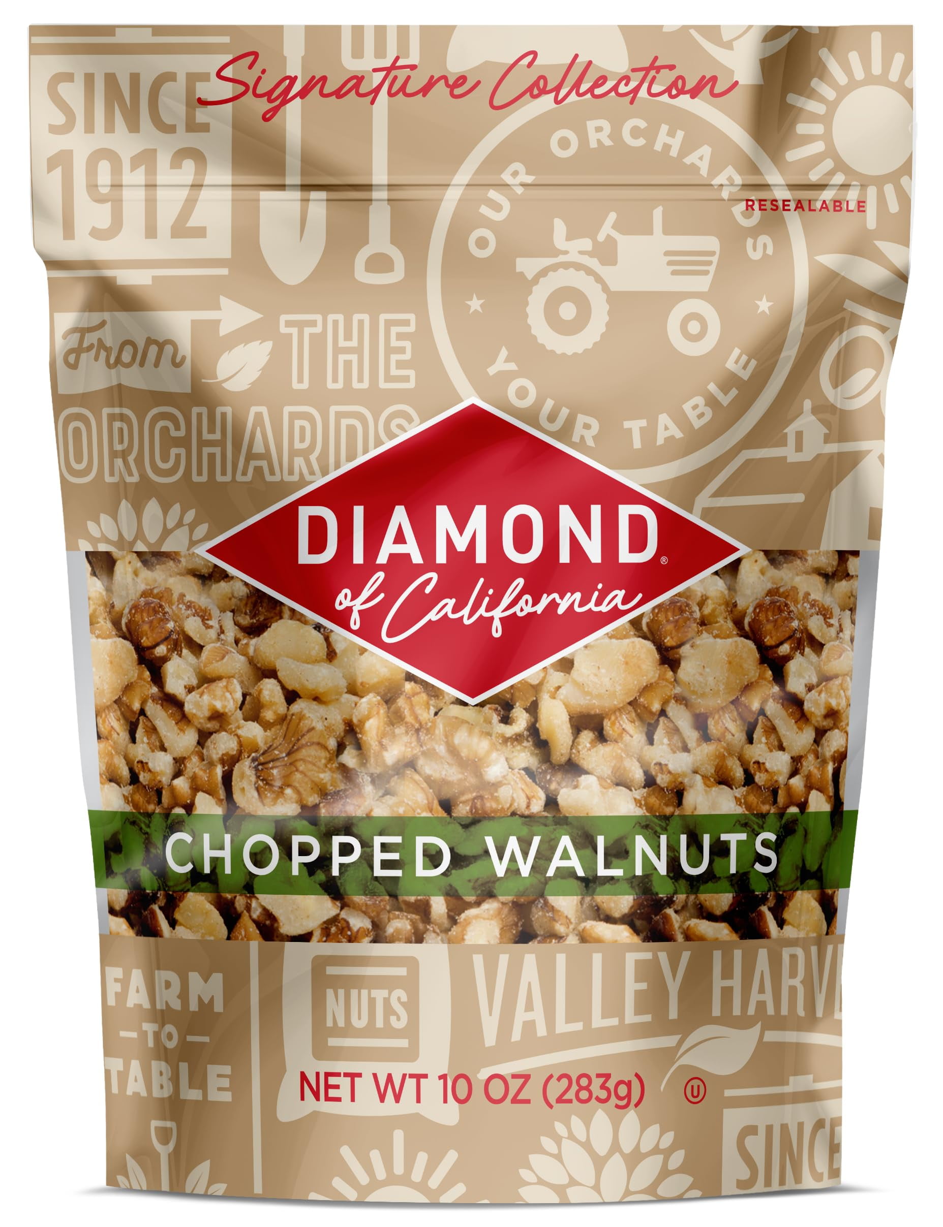 Diamond of California Signature Collection Chopped Walnuts, GHH1Raw ...