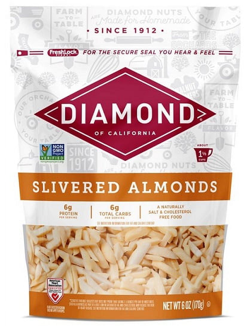 Diamond of California Silvered Almonds, 6 oz - Walmart.com