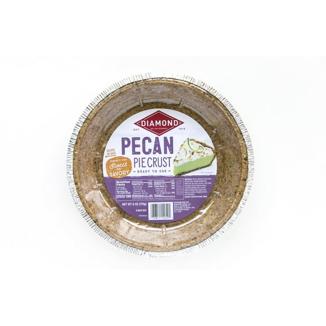 Diamond of California Whole Pecan Pie Crust, Ready to Use, 6 oz ...
