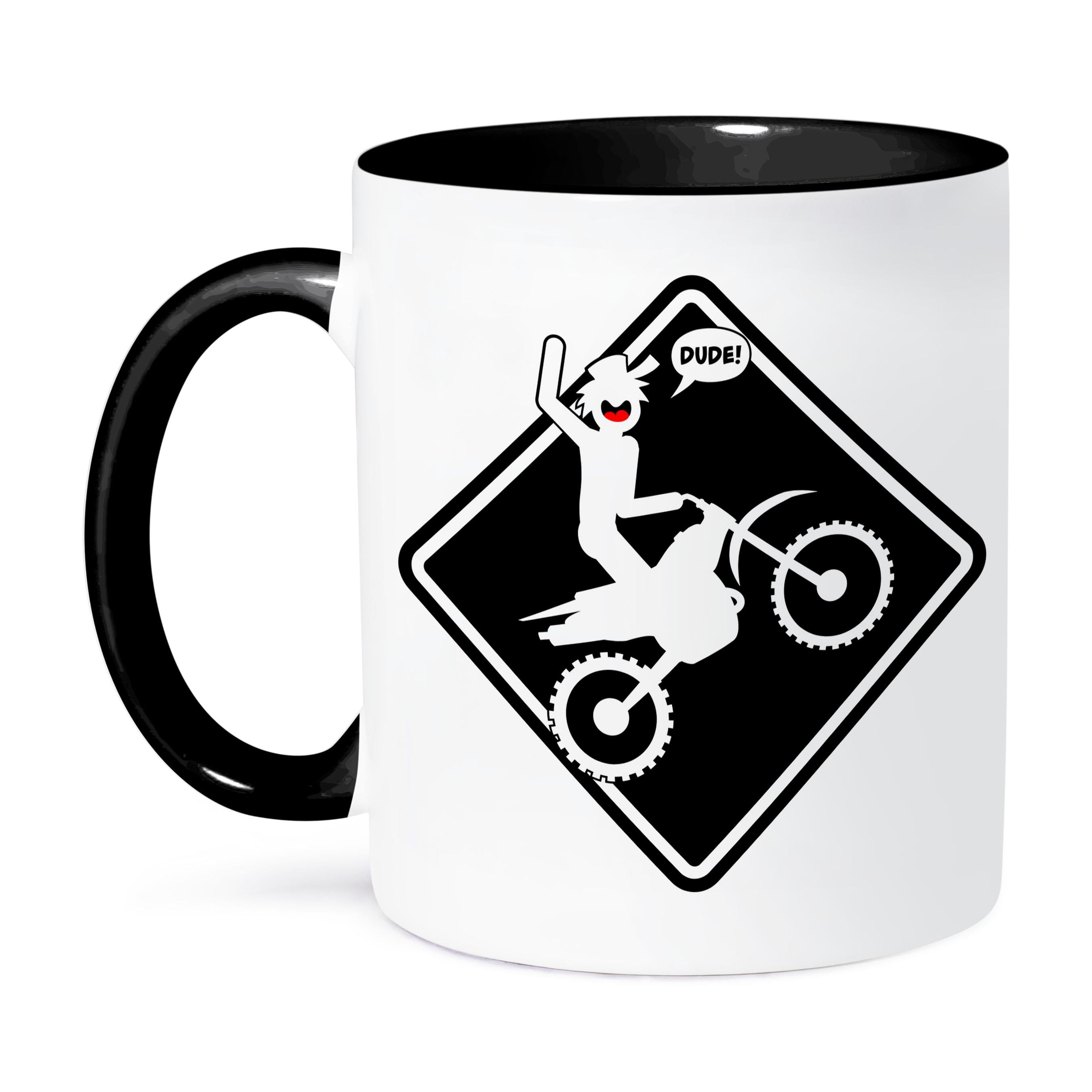 3dRose, Diamond placard sign with a stickman riding wheelies on a dirt ...