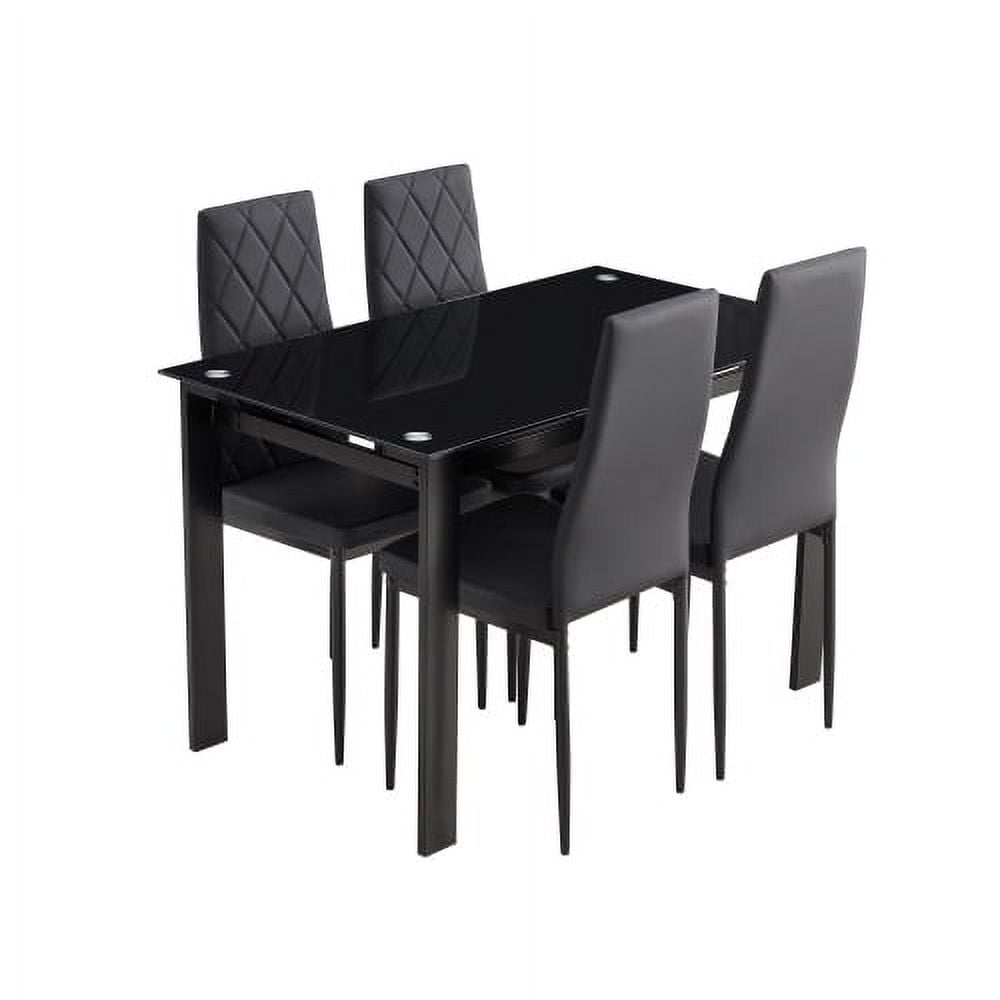 Diamond shaped dining table and chair set of 4 - Walmart.com