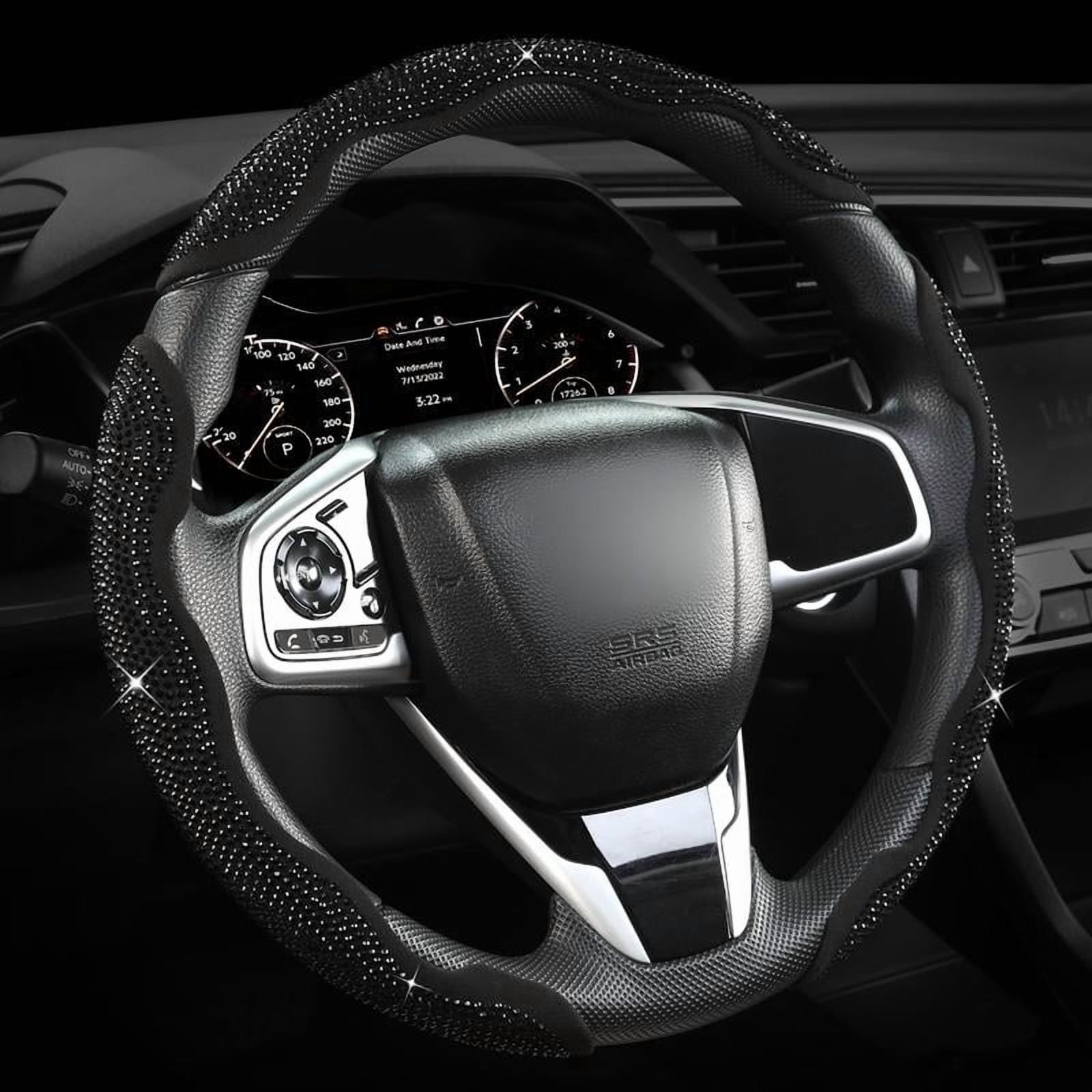 Diamond-studded car steering wheel cover, inlaid with crystal ...