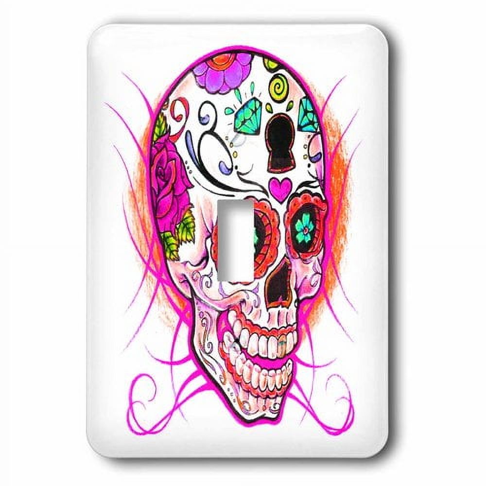 Diamond sugar skull. Pink. single toggle switch lsp-193528-1 - Walmart.com