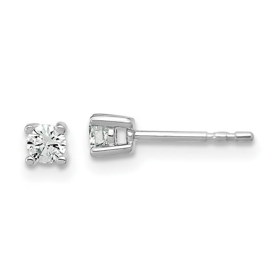Diamond2Deal 14k White Gold 1/5 carat Lab Grown Diamond VS/SI+ G+ Round ...