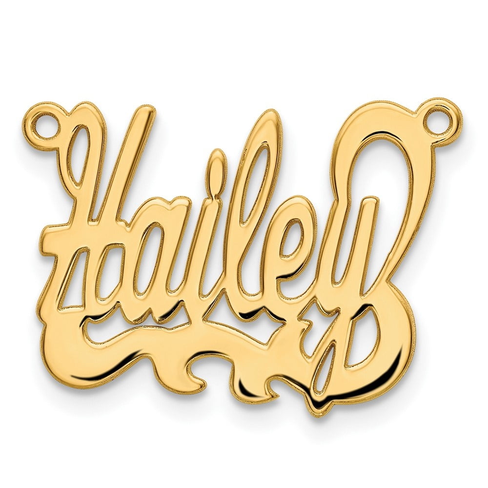 Diamond2Deal 14k Yellow Gold Name Plate Charm for Women - Walmart.com