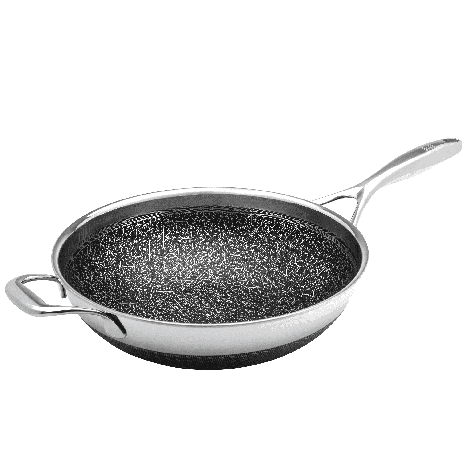 DiamondClad 12-Inch Hybrid Nonstick Wok Fry Pan - Walmart.com