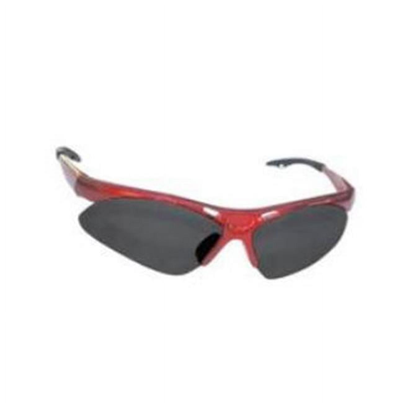 Diamondback Safety Glasses with Red Frame and Shade Lens in a Polybag ...