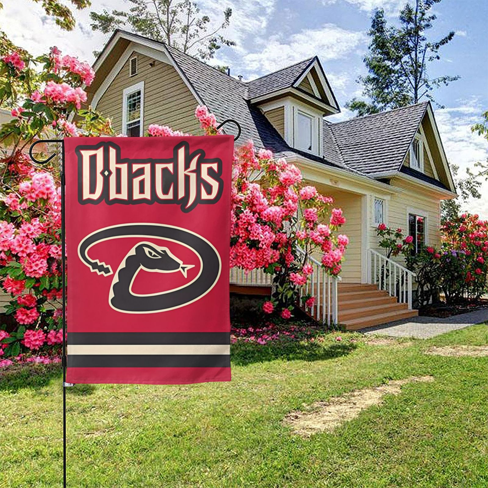 Diamondbacks Baseball Team Custom Garden Flags Personalized Yard Flags ...